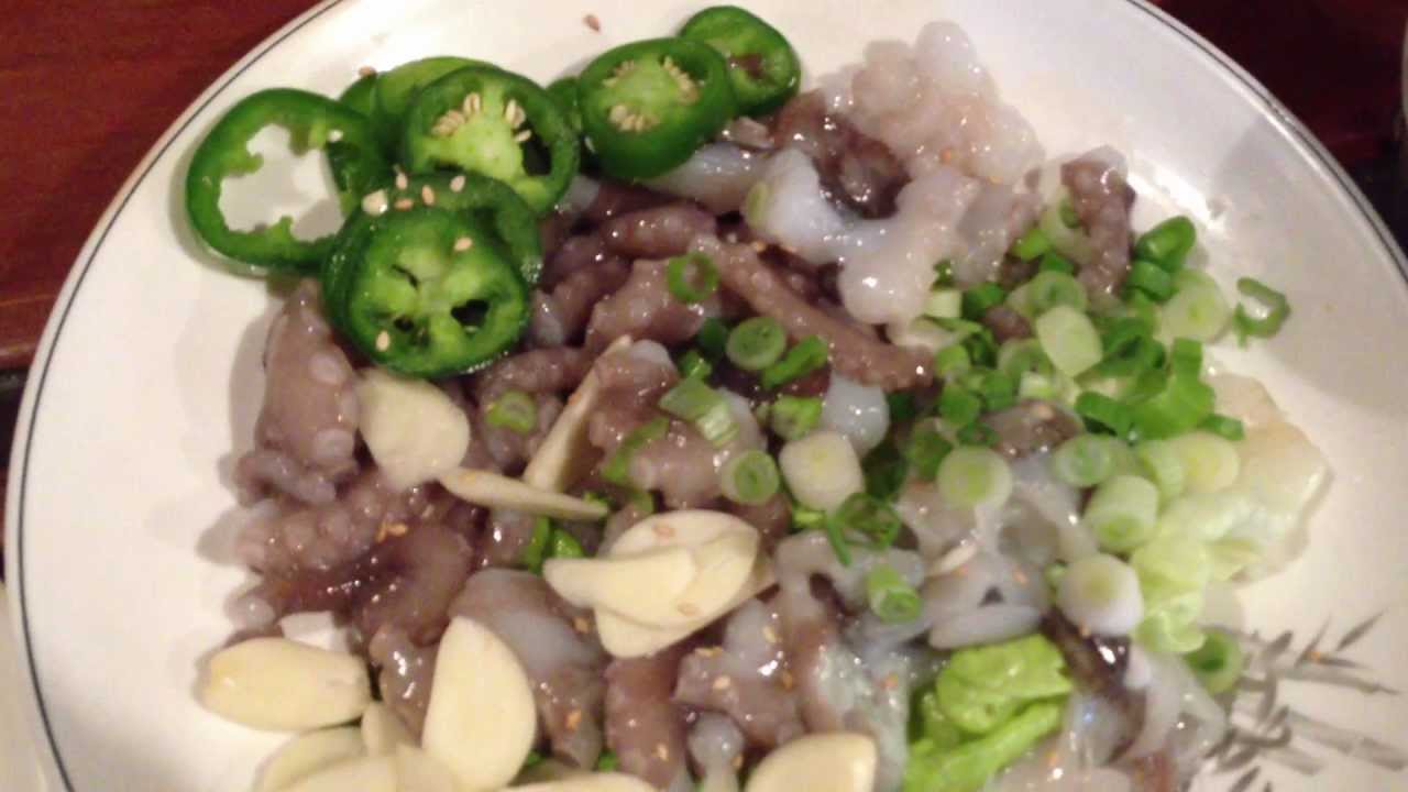 Eating Live Octopus - by Pin Yo Productions - YouTube