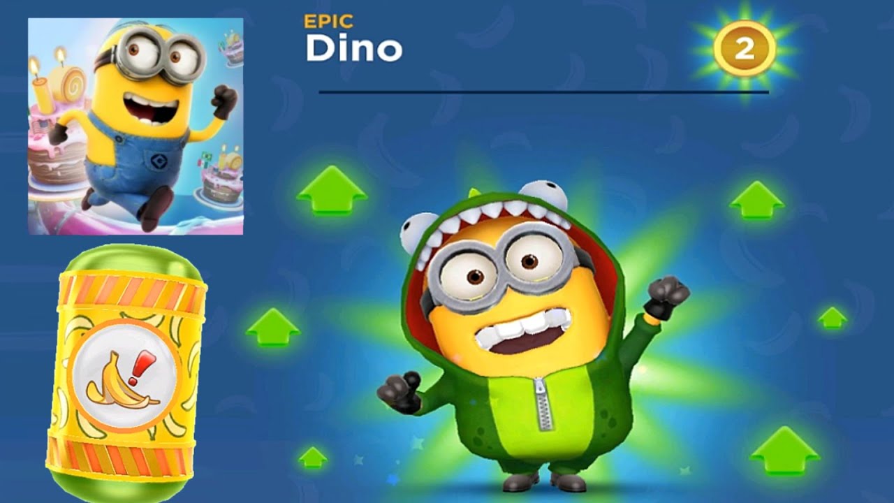 Minion rush Dino minion April Fools prize pod gameplay walkthrough ios ...