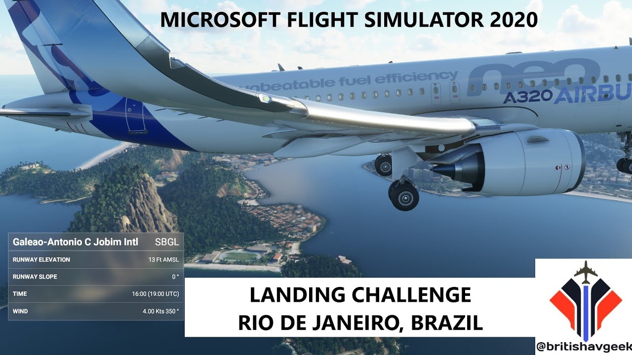 Rio De Janeiro, Brazil - LANDING CHALLENGE - MSFS2020 - YouTube