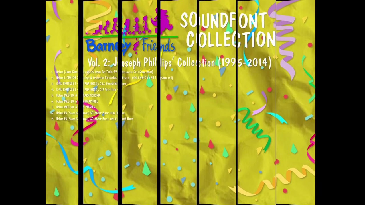 A Brand New Update On The Barney Soundfont Collection (Read Description ...