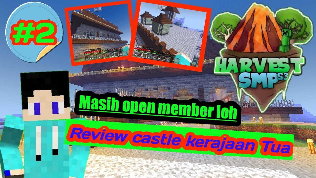 Review Castle kerajaan, Harvest Smp S3 || Minecraft Realm || Part2 ...
