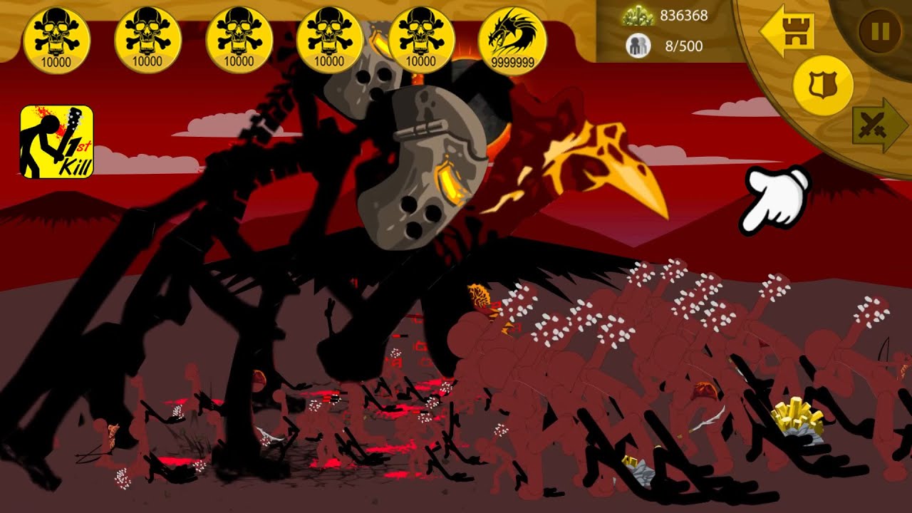TWO MEGA GRIFFON VS ARMY GIANT RED NO EYES | STICK WAR LEGACY - YouTube
