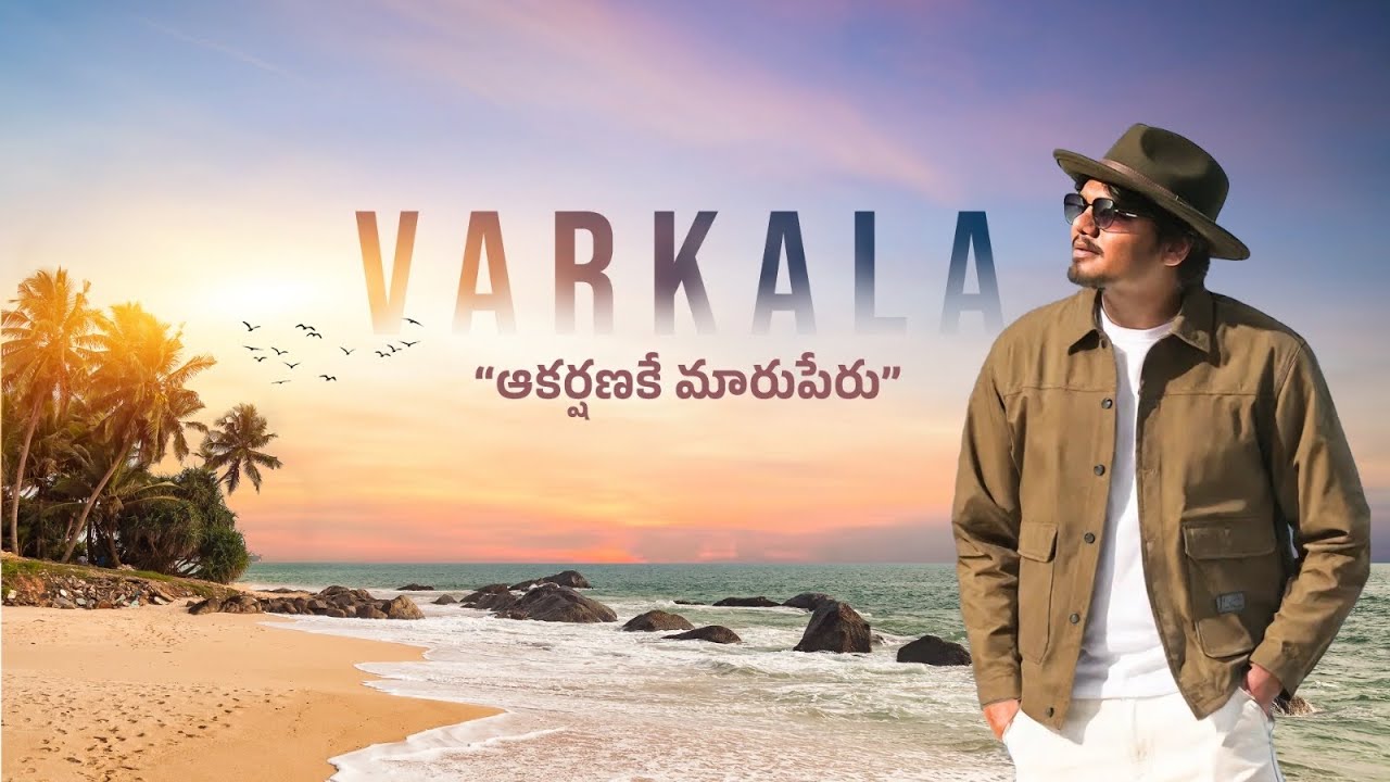 VARKALA - Cliff Beach Of KERALA | Black Sand Beach | Jatayu Earth ...