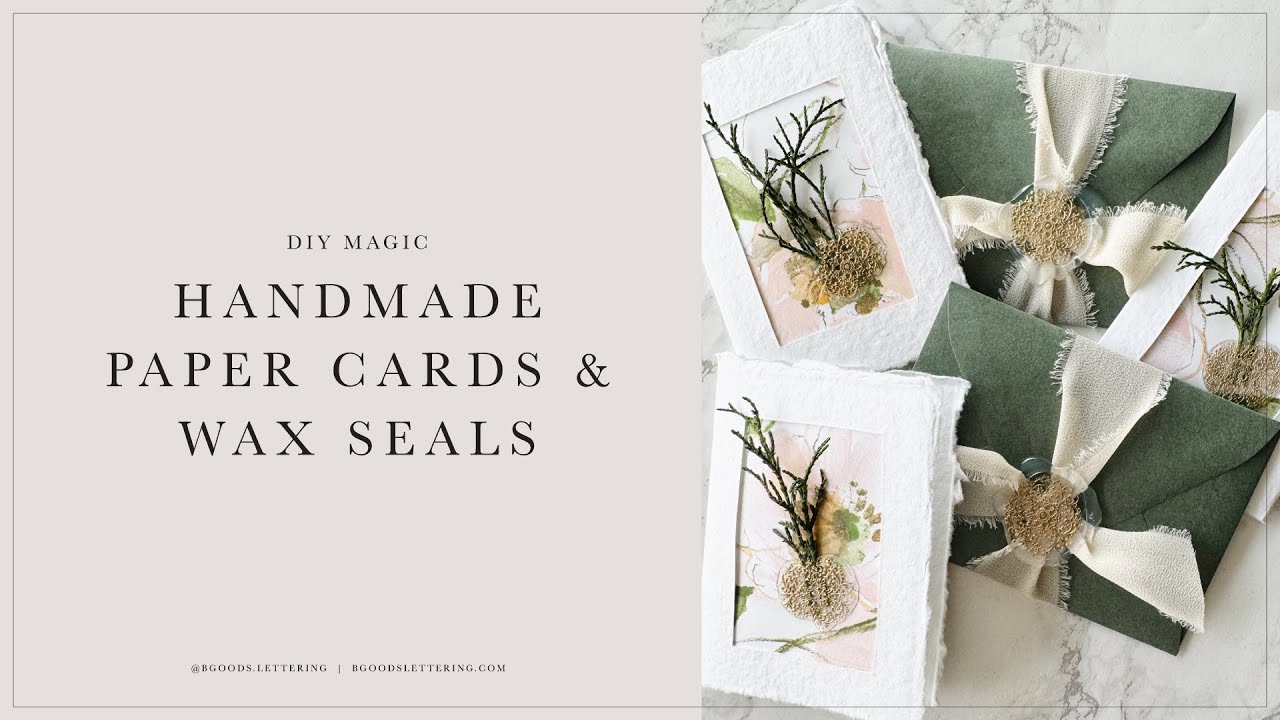 DIY Magic: Handmade Paper Cards & Wax Seals - YouTube