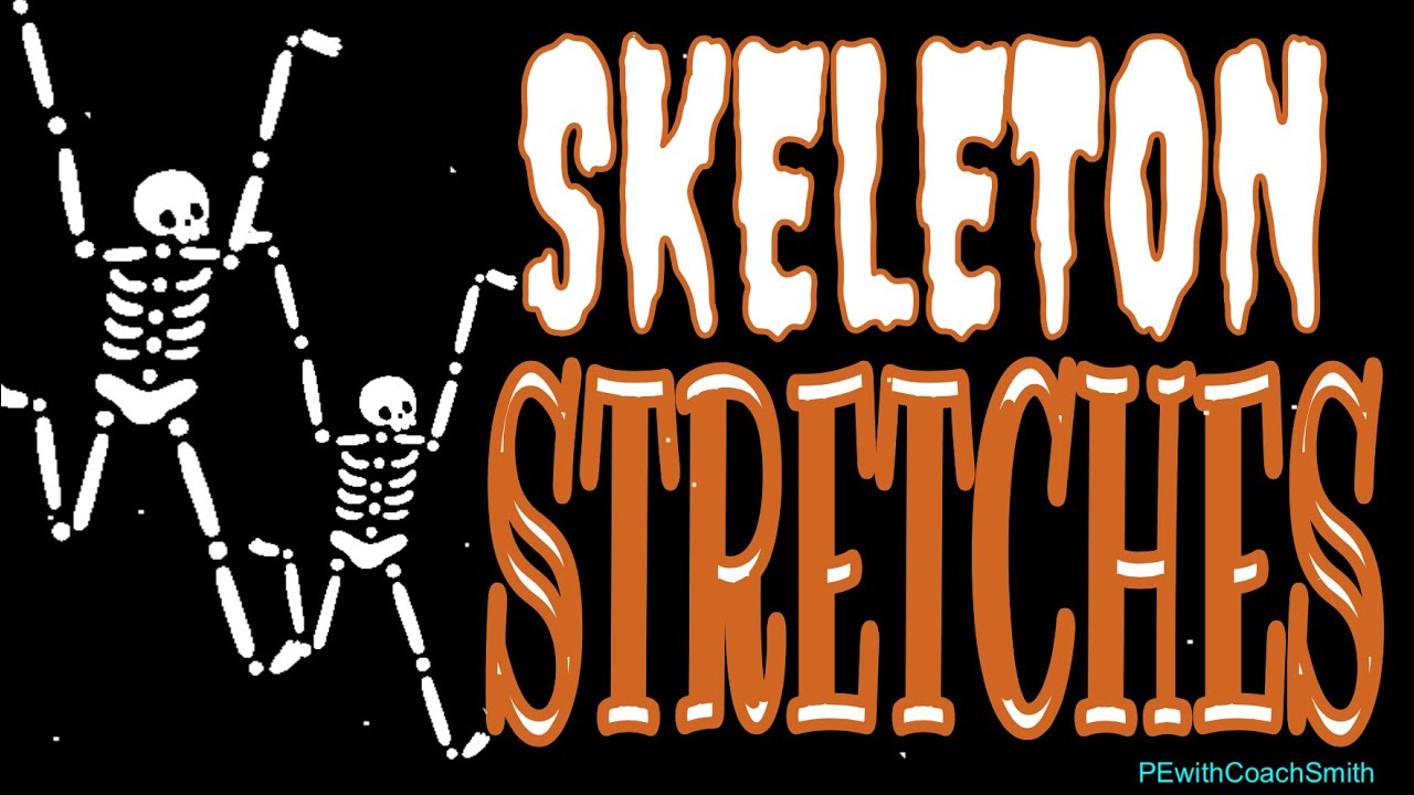 Skeleton Stretches! 💀Great SKELETAL UNIT Warm Up or Halloween Cool Down ...