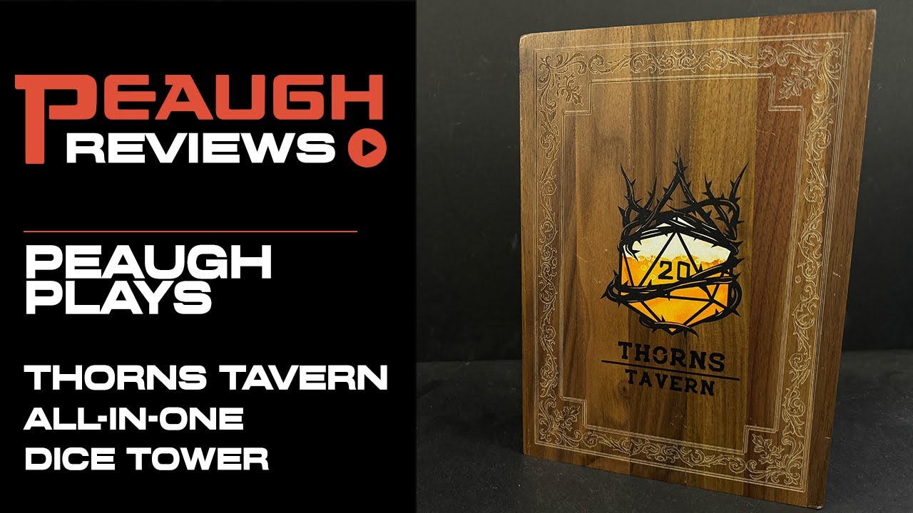 Peaugh Plays - Thorns Tavern All-In-One Dice Tower Preview! - YouTube