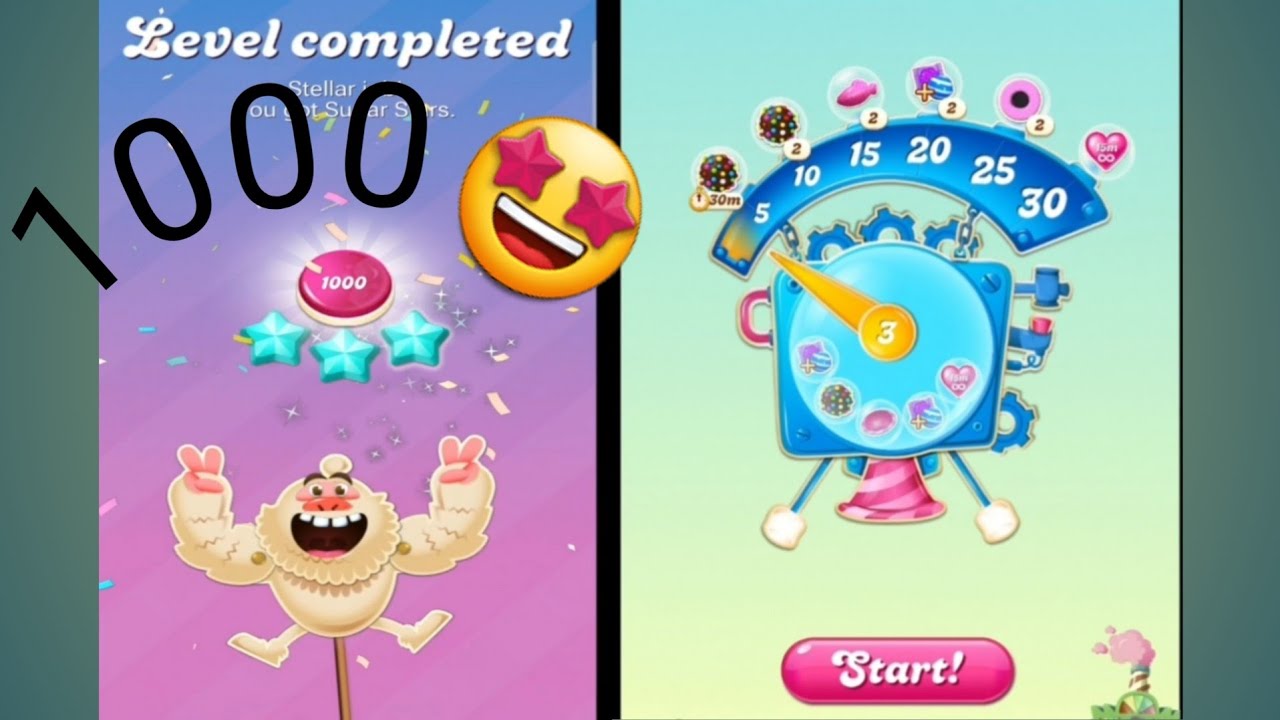 candy crush saga #level 1000 to 1005 by king - YouTube