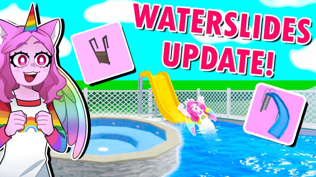 NEW WATERSLIDES In Bloxburg !! (Roblox) - YouTube