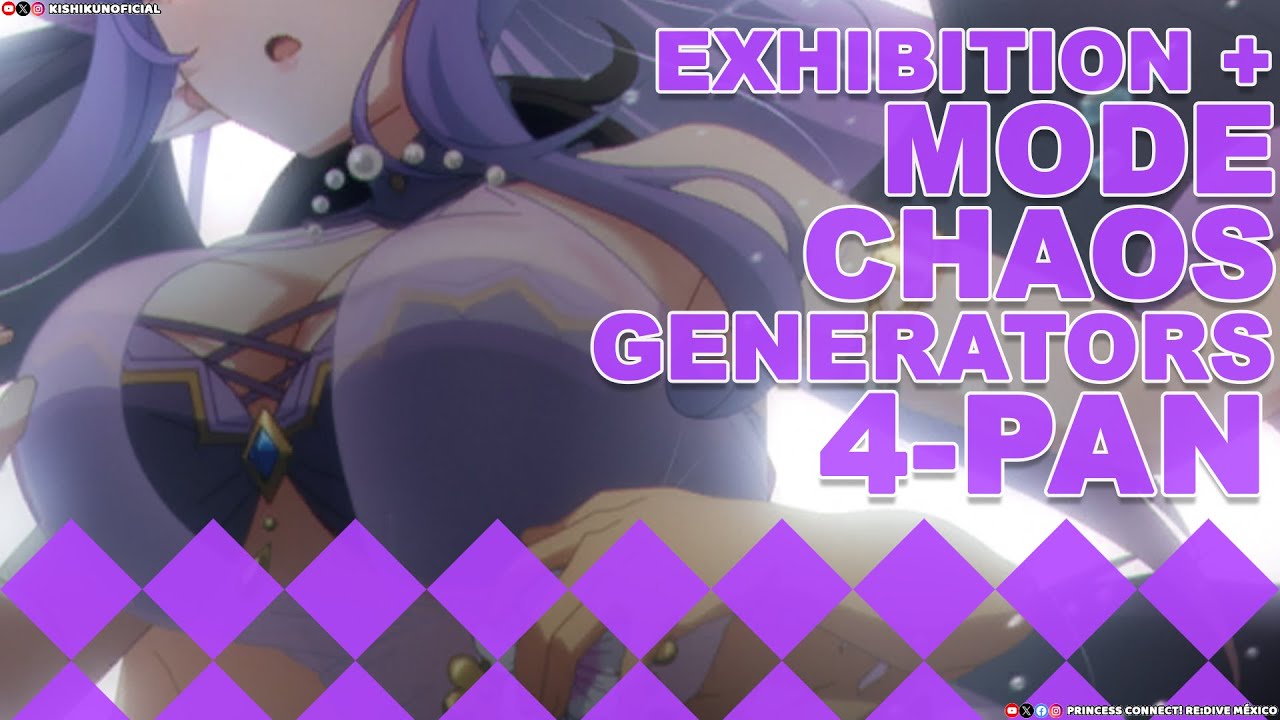 Princess Connect! Re:Dive | EXHIBITION + | Chaos Generators (カオスジェネレーター) | 4-pan (4凸) - YouTube