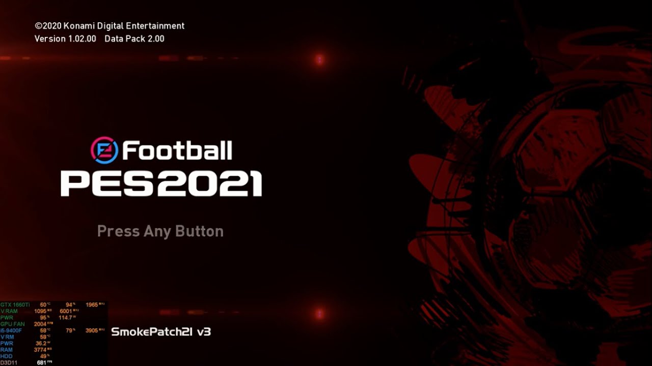 eFootball PES 2021 Core i5 9400F>X 1660Ti FULLHD HIGH Setting - YouTube