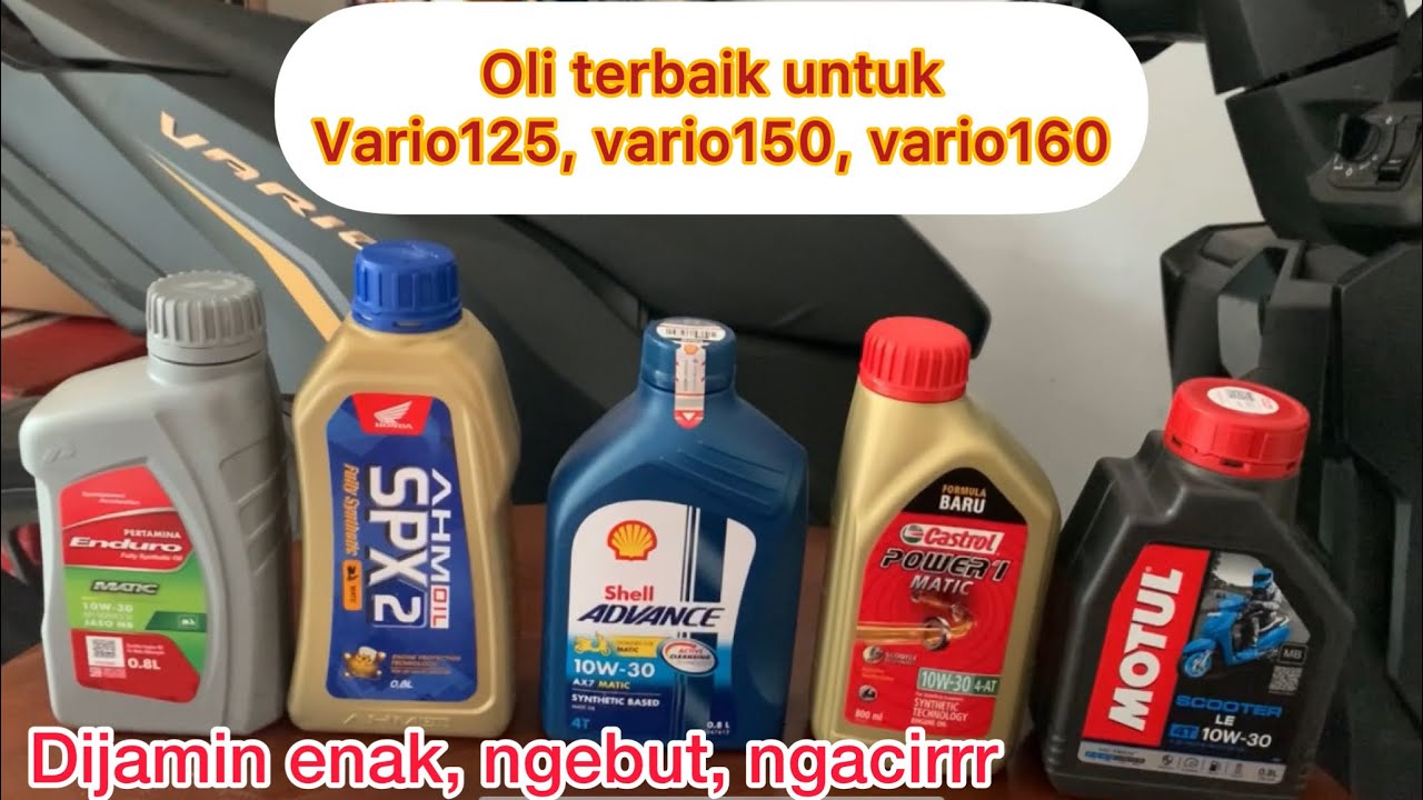 🔴Oli terbaik untuk vario 125 vario 150 vario 160 | oli vario 125 ...