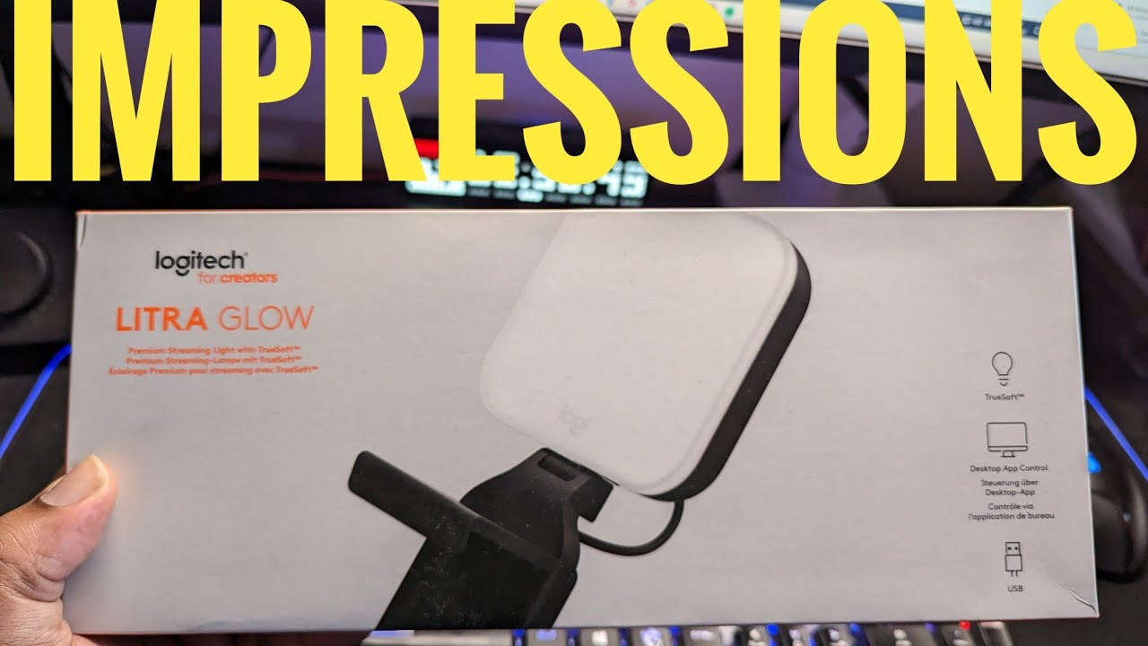 Logitech Litra Glow Key Light | Quick Unboxing & Review Ting - YouTube