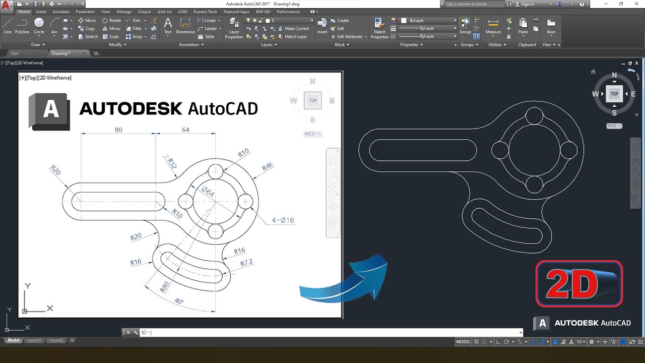 Autocad - Complete Exercises For Beginners: Step By Step Guide | TheCAD ...