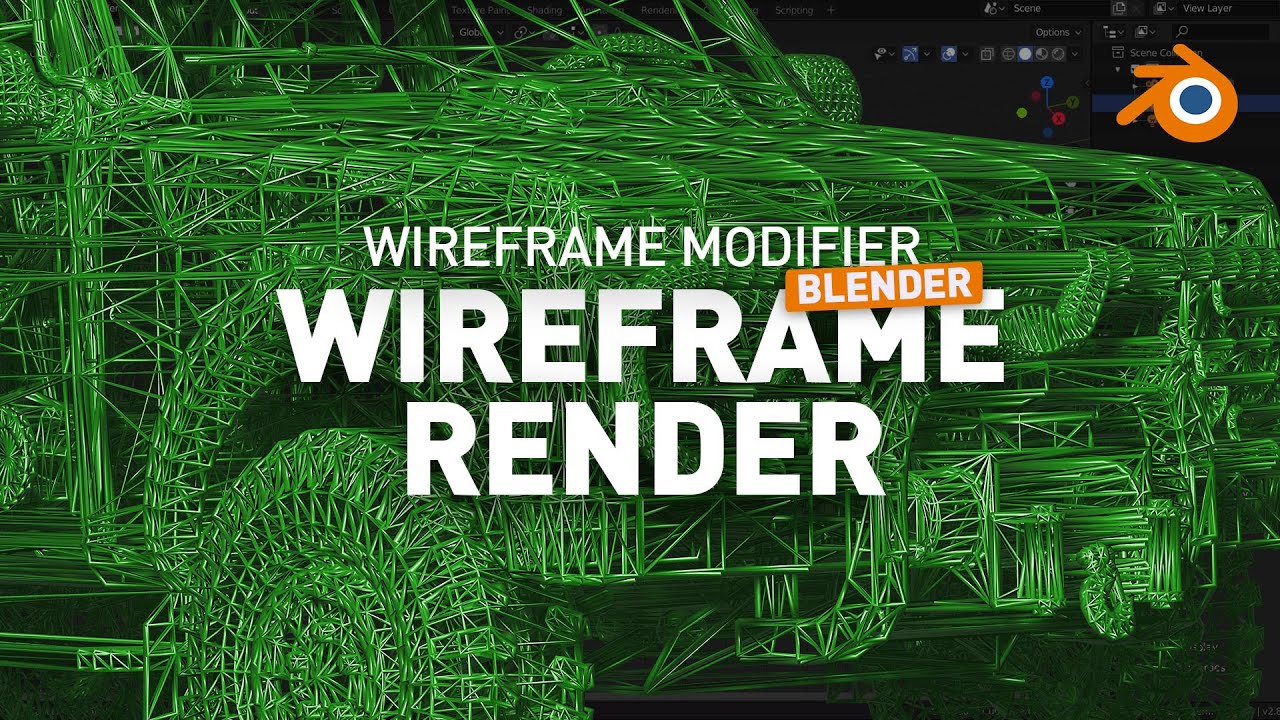 Blender Wireframe Render Nasıl Alınır? Render Teknikleri - YouTube