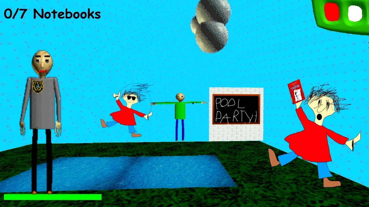 Baldis basics in new rooms - Baldi's MOd 1.3.2 - YouTube