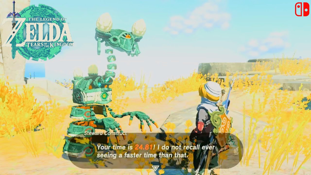 Legend Zelda Tears of the Kingdom - Dive Ceremony Time 24.81! Vapor ...