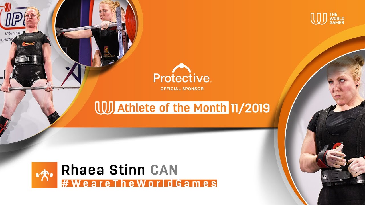 Rhaea Stinn is The World Games Athlete of the Month of November 2019 ...