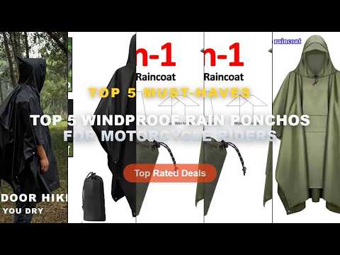 Amazing Top 5 Windproof Rain Ponchos For Motorcycle Riders You Need To See - Outdoor Military Rainco