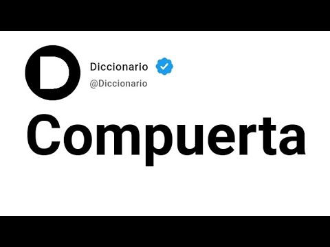 Compuerta Significado En Español - YouTube