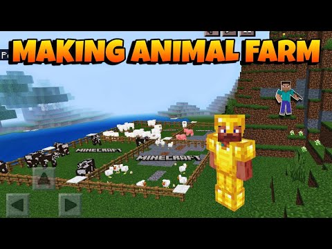 MAKING ANIMAL FARM IN MINECRAFT 🤩 - YouTube