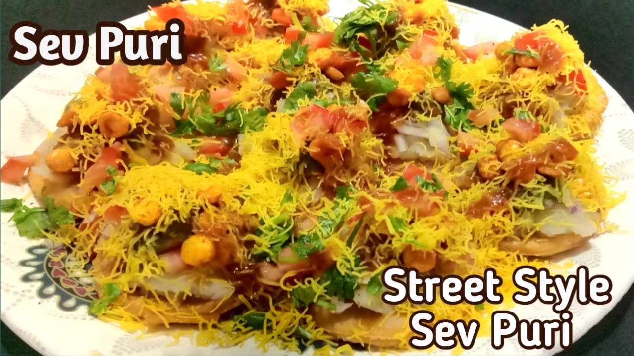 Sev Puri/Mumbai Street Food Sev Puri Recipe/सेव पुरी रेसिपी Chat Recipe ...