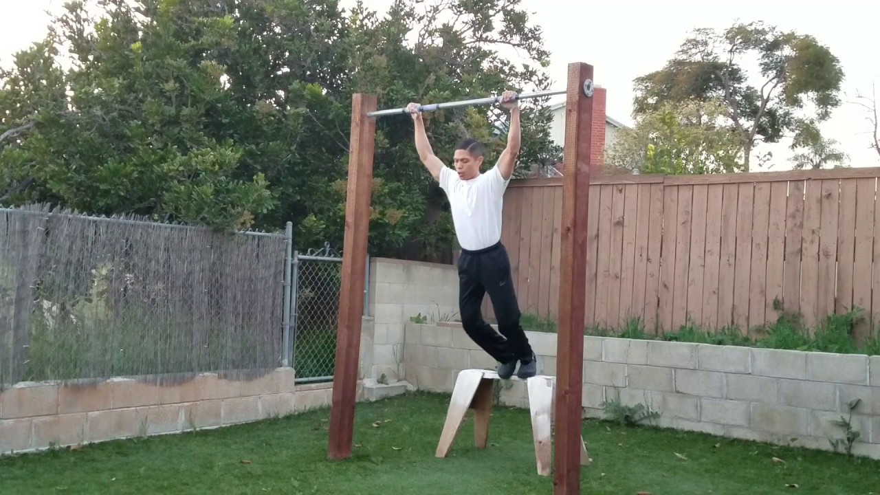 30 full range of motion pull ups to 24 second isometric hold, then pull ...