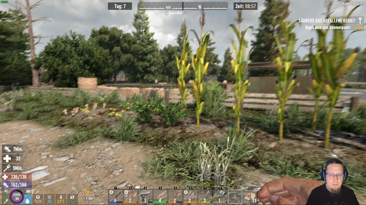 Alpha21 - S01E08 - 7 Days to die - Unsere kleine Farm - 7d2d 7dtd ...