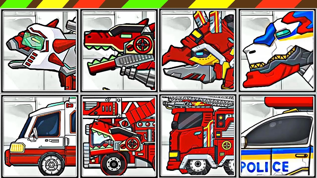 Dino Robot Dino Corps | Emergency Forces: Ankylosaurus, Spinosaurus ...