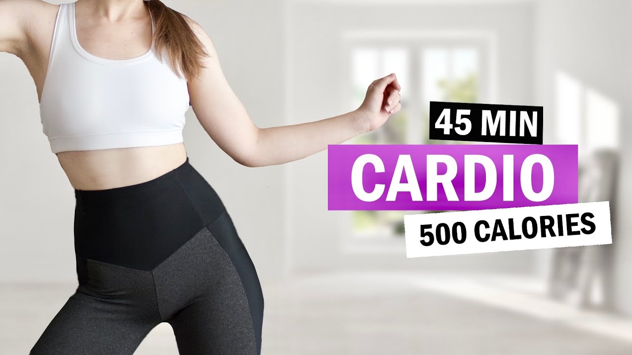 45 MIN 500 CALORIES CARDIO WORKOUT | NO EQUIPMENT, BEGINNER FRIENDLY ...