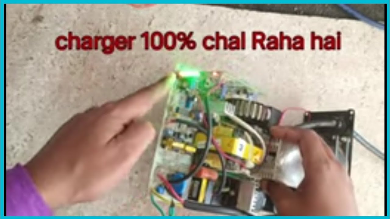 axiom charger 100% charging fault diagnost and repair - YouTube