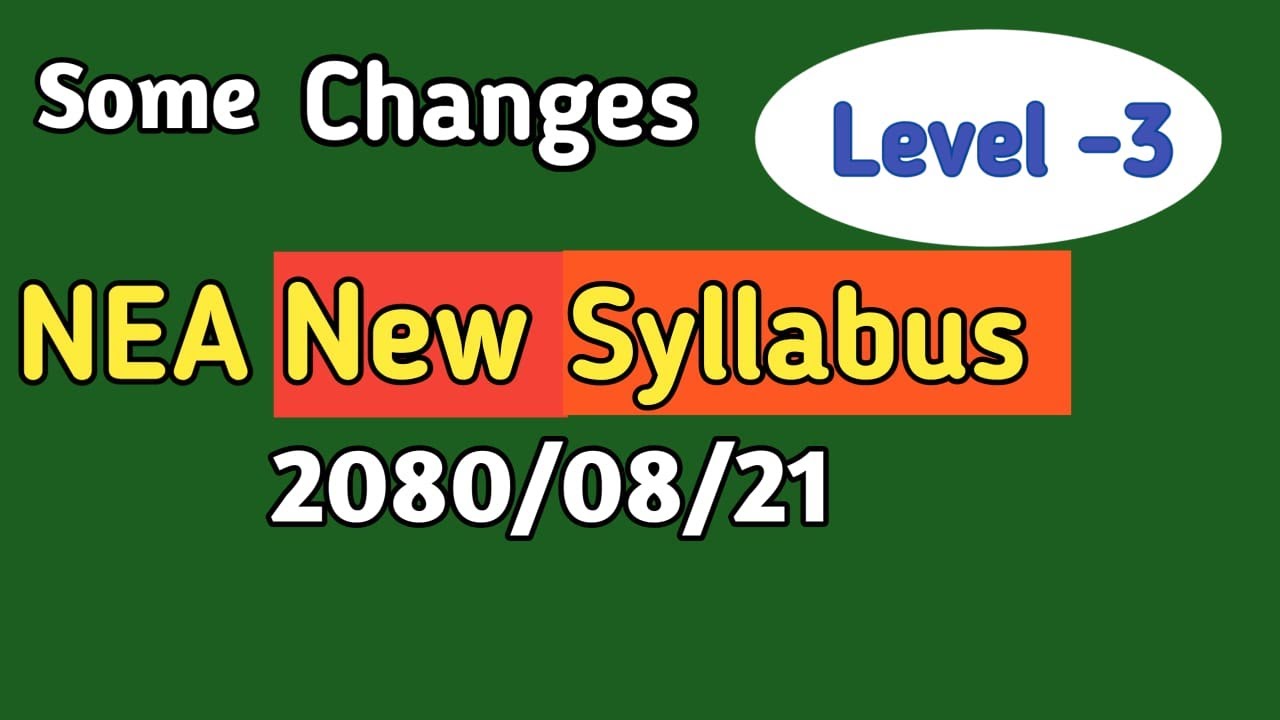 Nea New Syllabus Anylasis 2080 08 21 Level 3 Electrical nea-new-syllabus-anylasis-2080-08-21-level-3-electrical