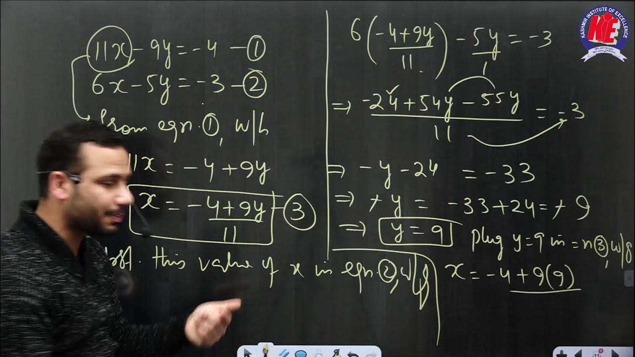 Pair of Linear Equations in Two Variables Lec-11 - YouTube