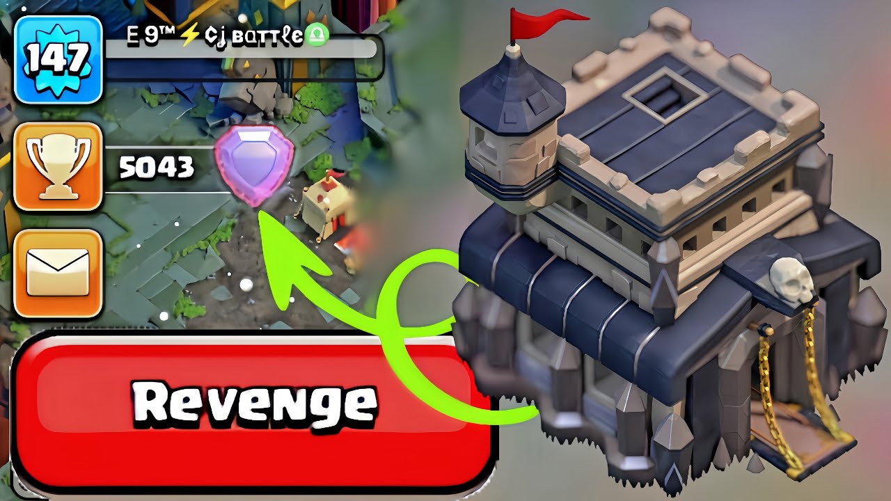 New! Revenge System in COC Explained|Th9 Uses Revenge Button in Legend ...