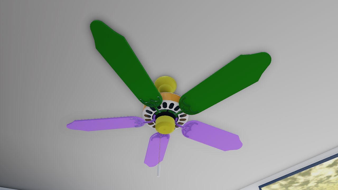 Roblox Vintage Ceiling Fan Completion In Luxury House - Pankha - YouTube