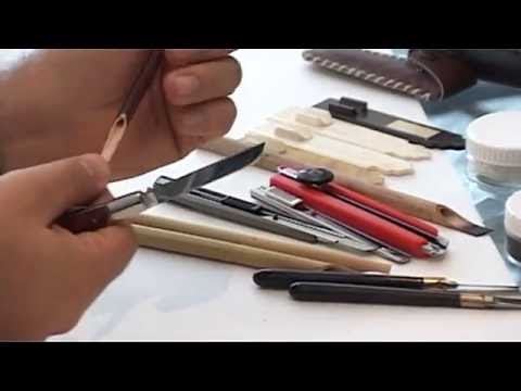 Sharpening Calligraphy Pen - YouTube