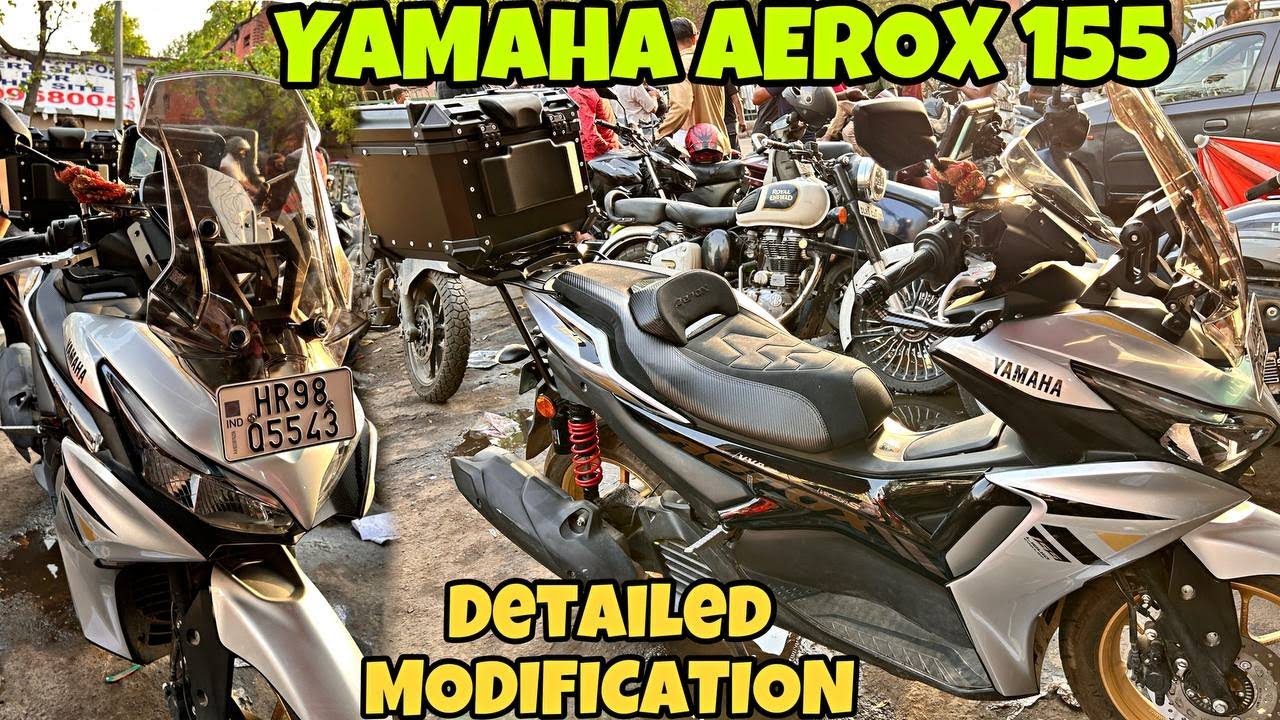 YAMAHA AEROX 155 Full Detailing Loaded Touring Modification | ZhiPat ...