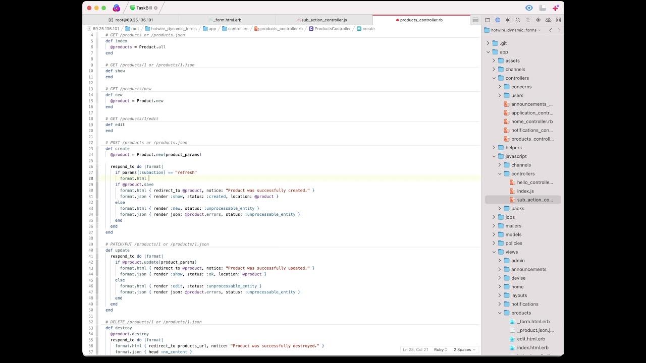 Dynamic Form Options With Hotwire Turbo Frames - YouTube