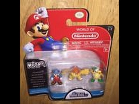 Opening a World Of Nintendo Mario micro land figures - YouTube
