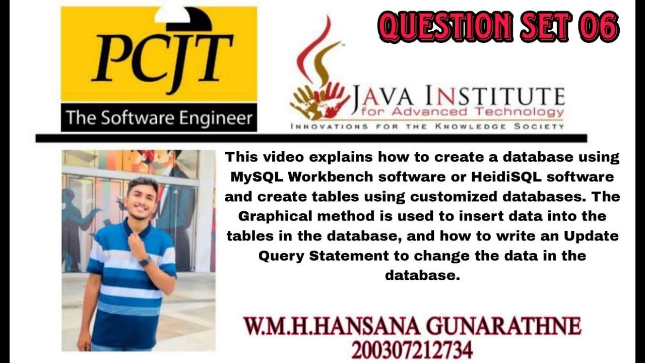Question Set 06 Database Management System Java Institute Youtube