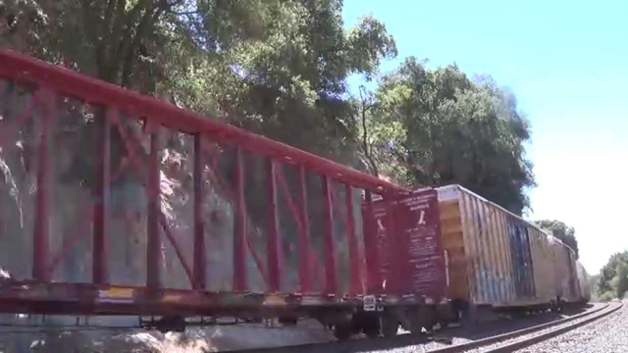 Newark UP train 5294 is going Eastbound through Haerst siding in CA ...