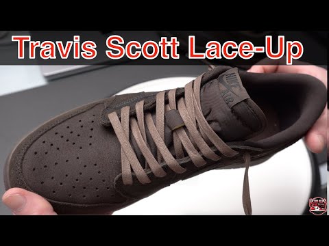 Best Way to Lace Jordan 1 Low Travis Scott Brown Velvet – No need to tie but with a snug fit.