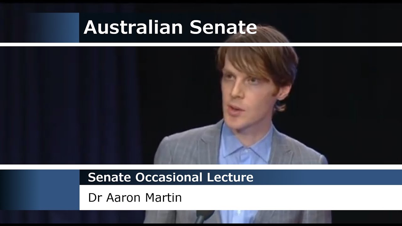 Senate Occasional Lecture - Dr Aaron Martin (2013) - YouTube