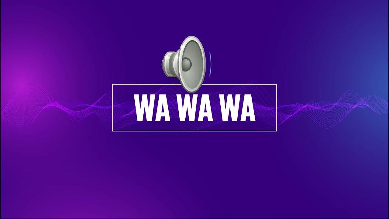 WA WA WAAA (MAL CHISTE) – EFECTO DE SONIDO | CHISTE | SONIDO DE BURLA | WA WA WA SONIDO USO ...