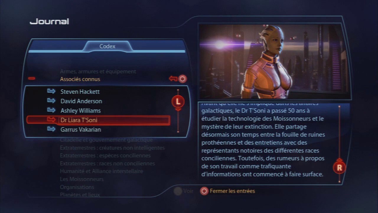 Mass Effect 3 - Codex - Associés connus - YouTube