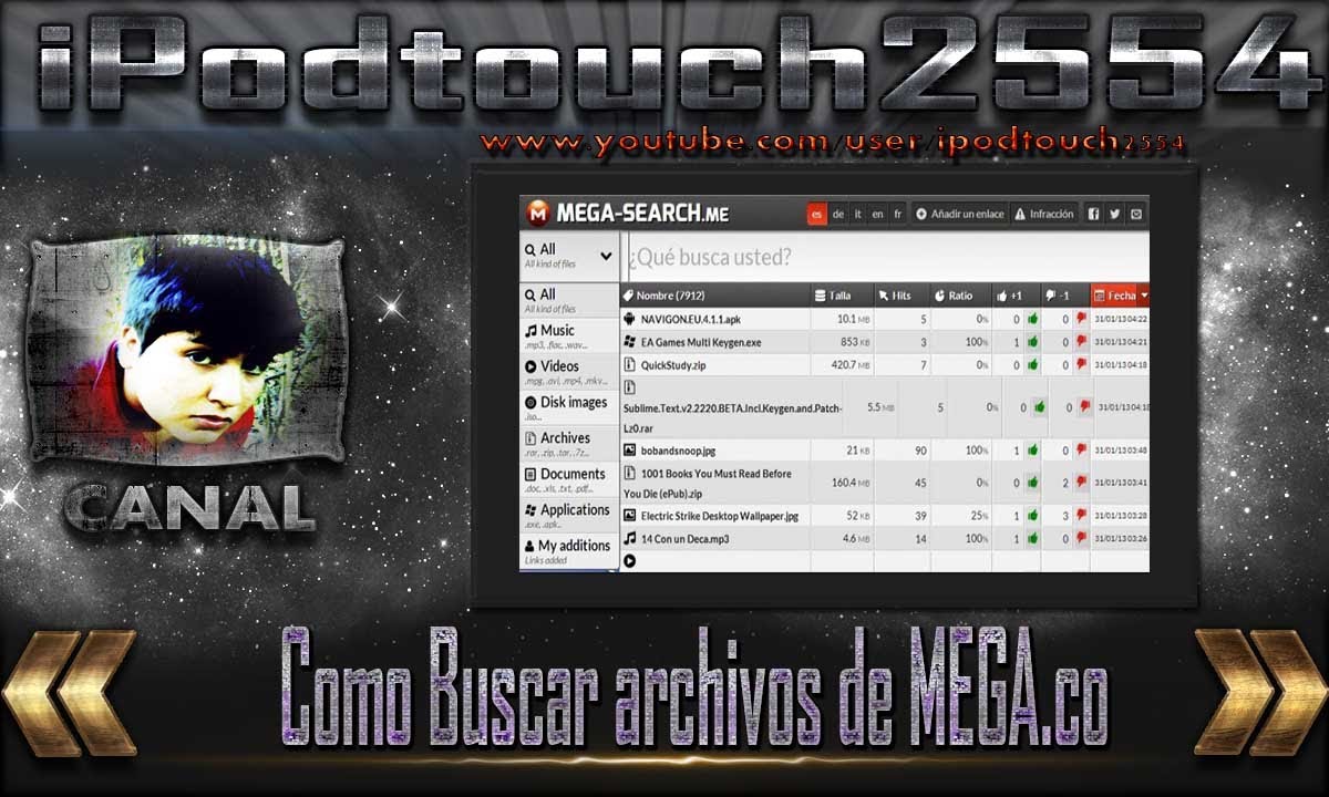Como Buscar archivos de MEGA.co [Mega-Search] - YouTube