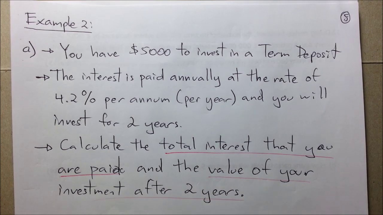 Simple Interest - Examples 1/3 - YouTube