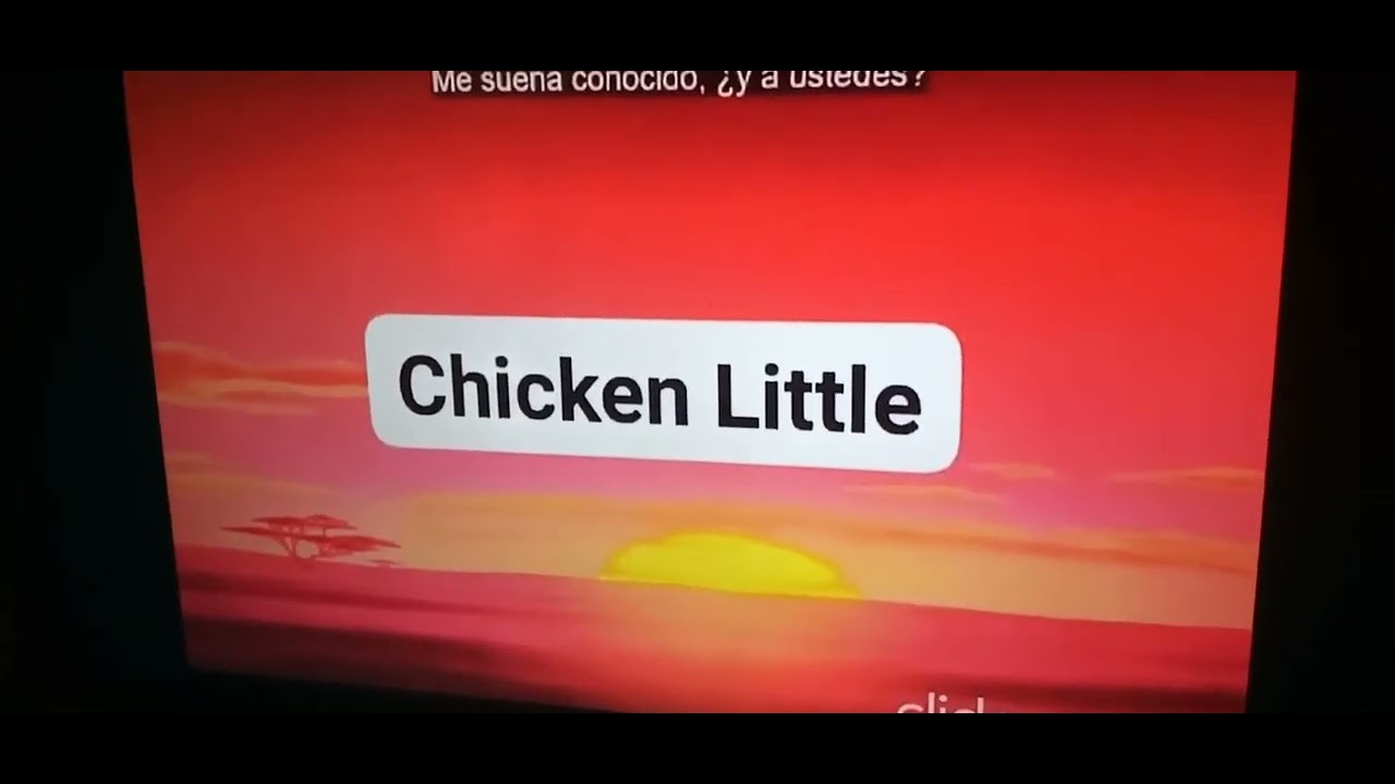 Chicken little en disney plus - YouTube
