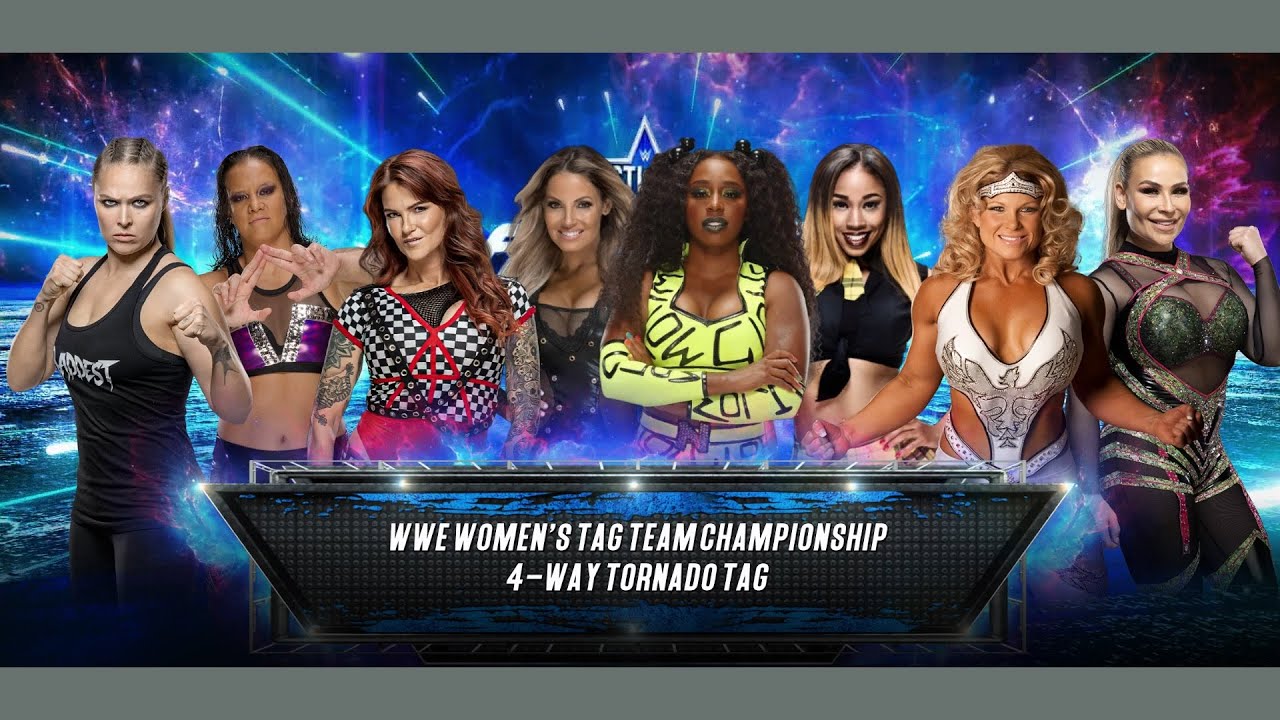 Trish Stratus & Lita vs. The Funkadactyls vs. Divas of Doom vs. Ronda ...