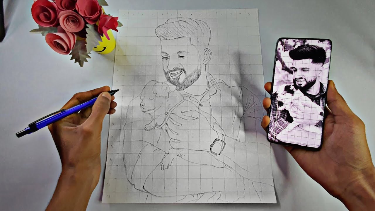 Drawing Anmol Kwatra | Outline Video Step By Step - YouTube