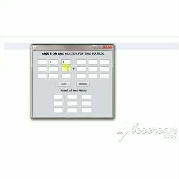 Additional and Multiplication of two matrices 3x3 in java language use ...